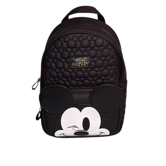 Primark | Bags | Disney Mickey Mouse Quilted Backpack Black Winking ...